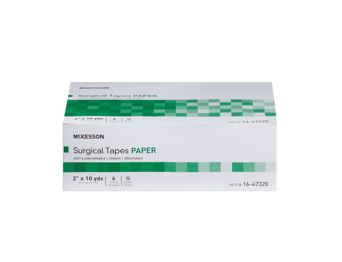 McKesson Air Permeable Paper 2 Inch X 10 Yard White Non-Sterile Medica ...