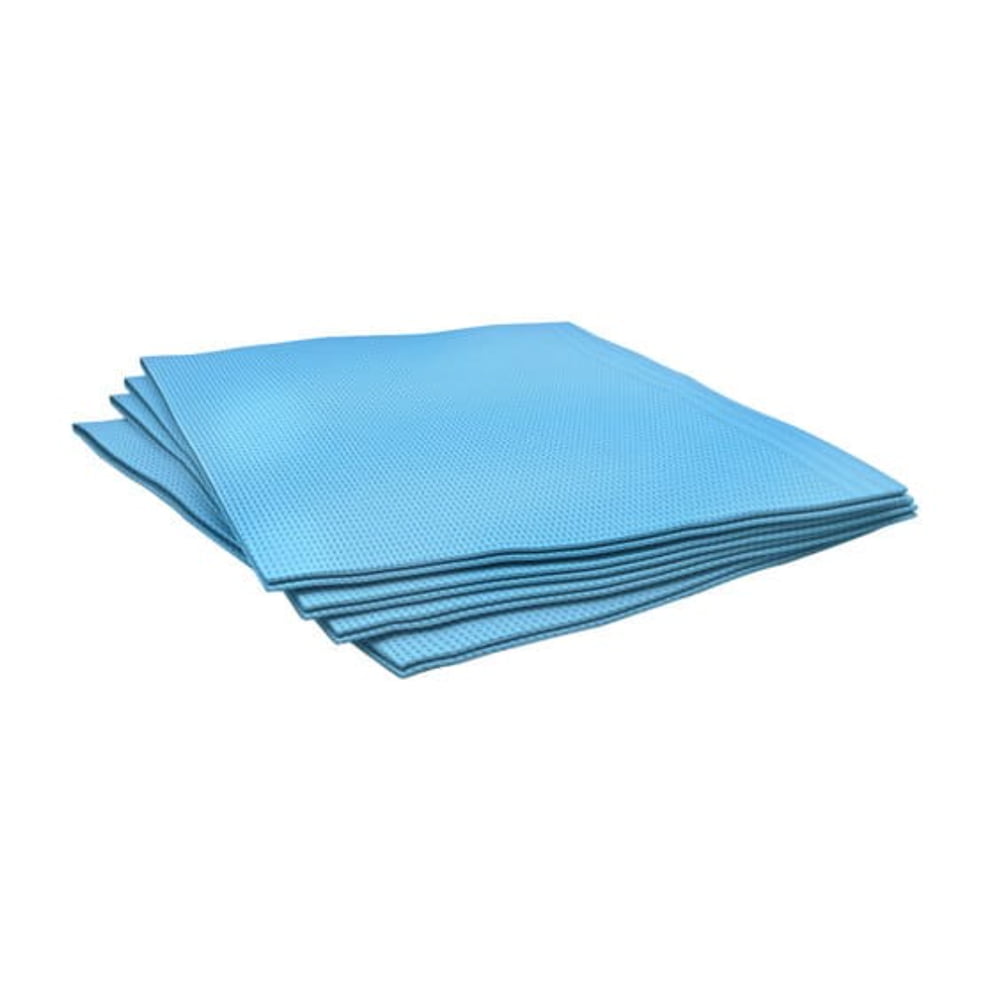 Disposable Dental Bibs, 3-Ply Polytowel, 13" x 18", Blue (500/case ...
